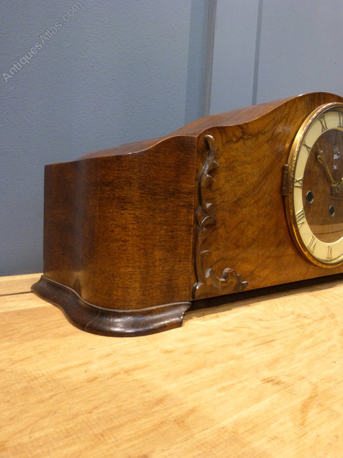 Antiques Atlas - German Walnut Mantel Clock