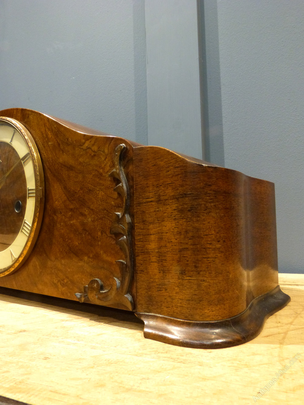 Antiques Atlas - German Walnut Mantel Clock