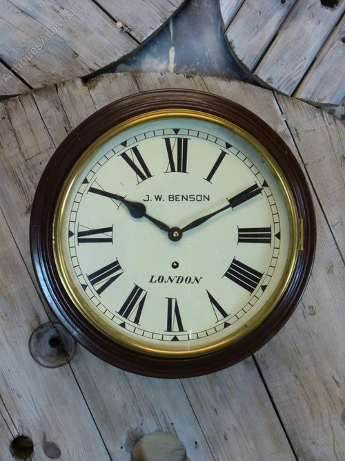 Antiques Atlas - J.W.Benson 8-day Wall Clock