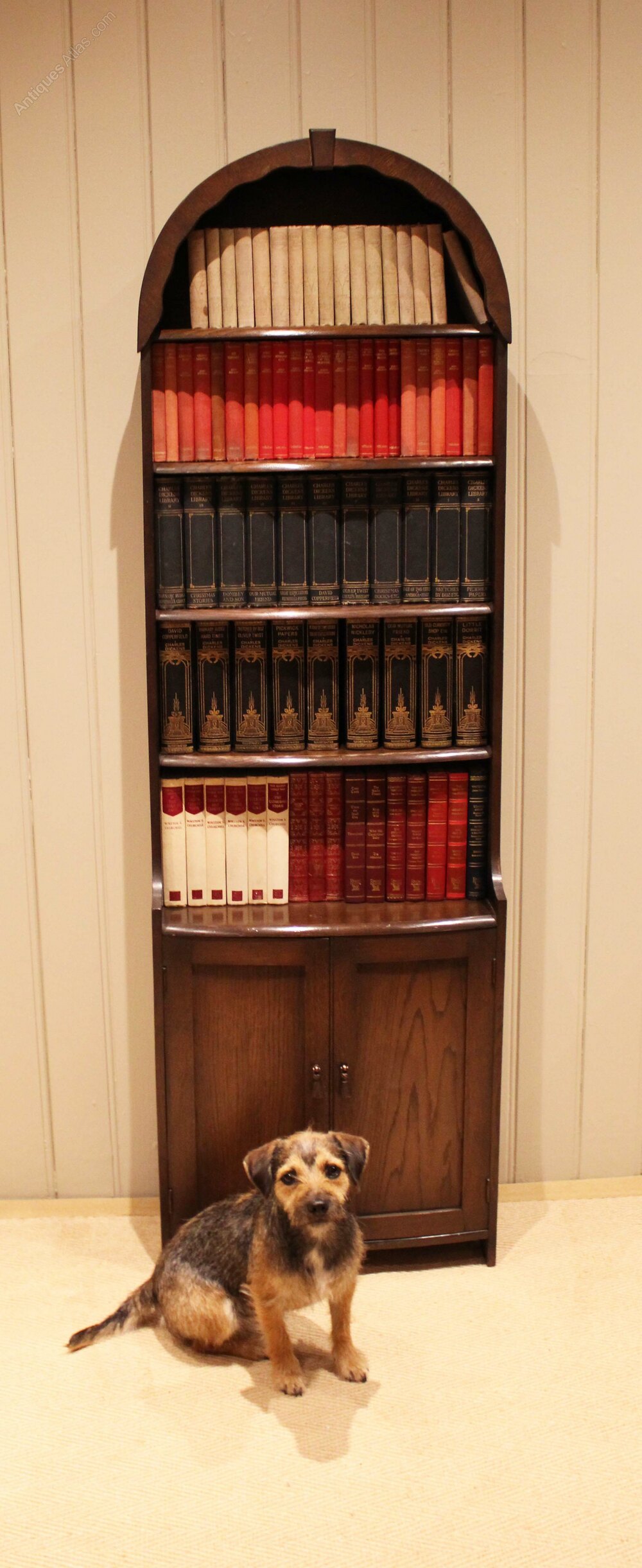 Antiques Atlas - Arch Top Oak Open Bookcase as294a6684