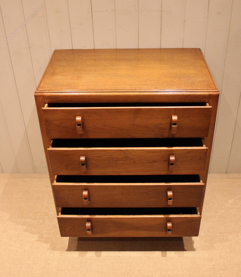 Art Deco Oak Chest Of Drawers as294a6459 - Antiques Atlas