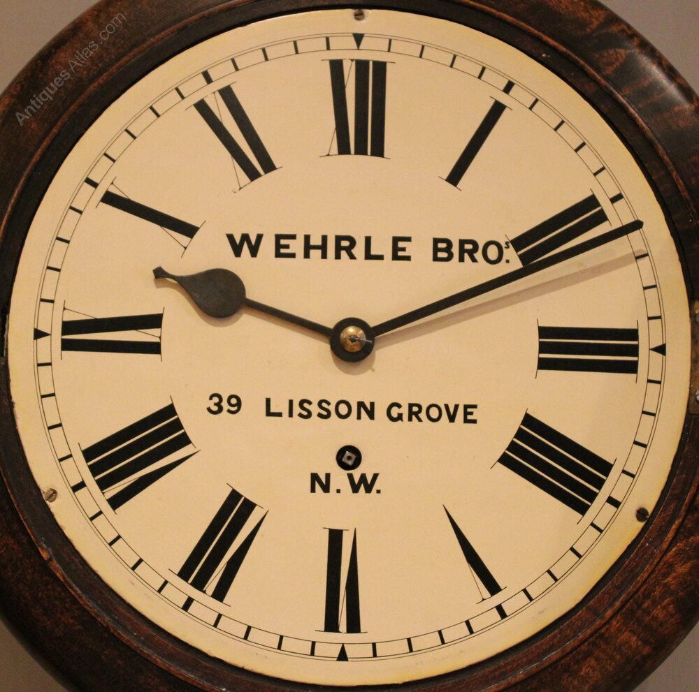 Antiques Atlas - Late 19th Century 10" Beech Wood Dial Clock