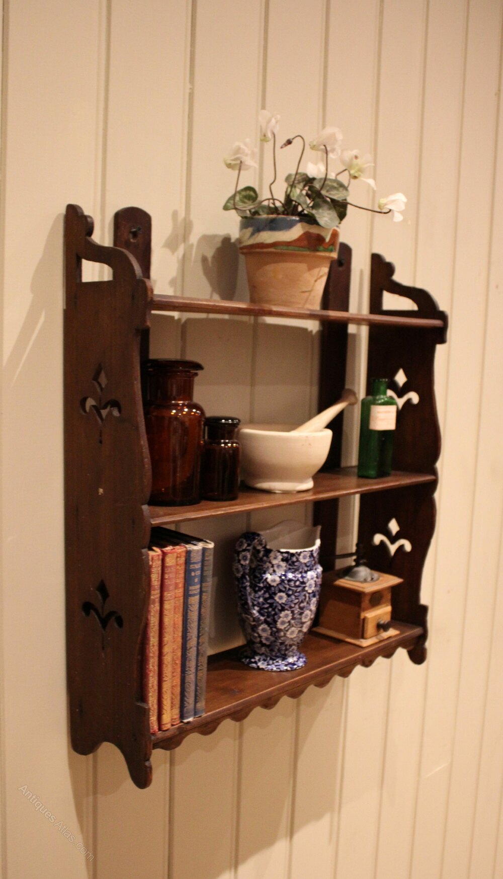 Late 19th Century Deal Wood Wall Shelves as294a6359 - Antiques Atlas