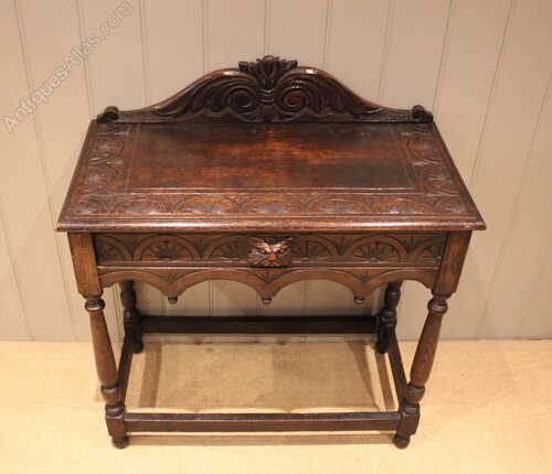 Late 19th Century Oak Green Man Side Table as294a6090 - Antiques Atlas