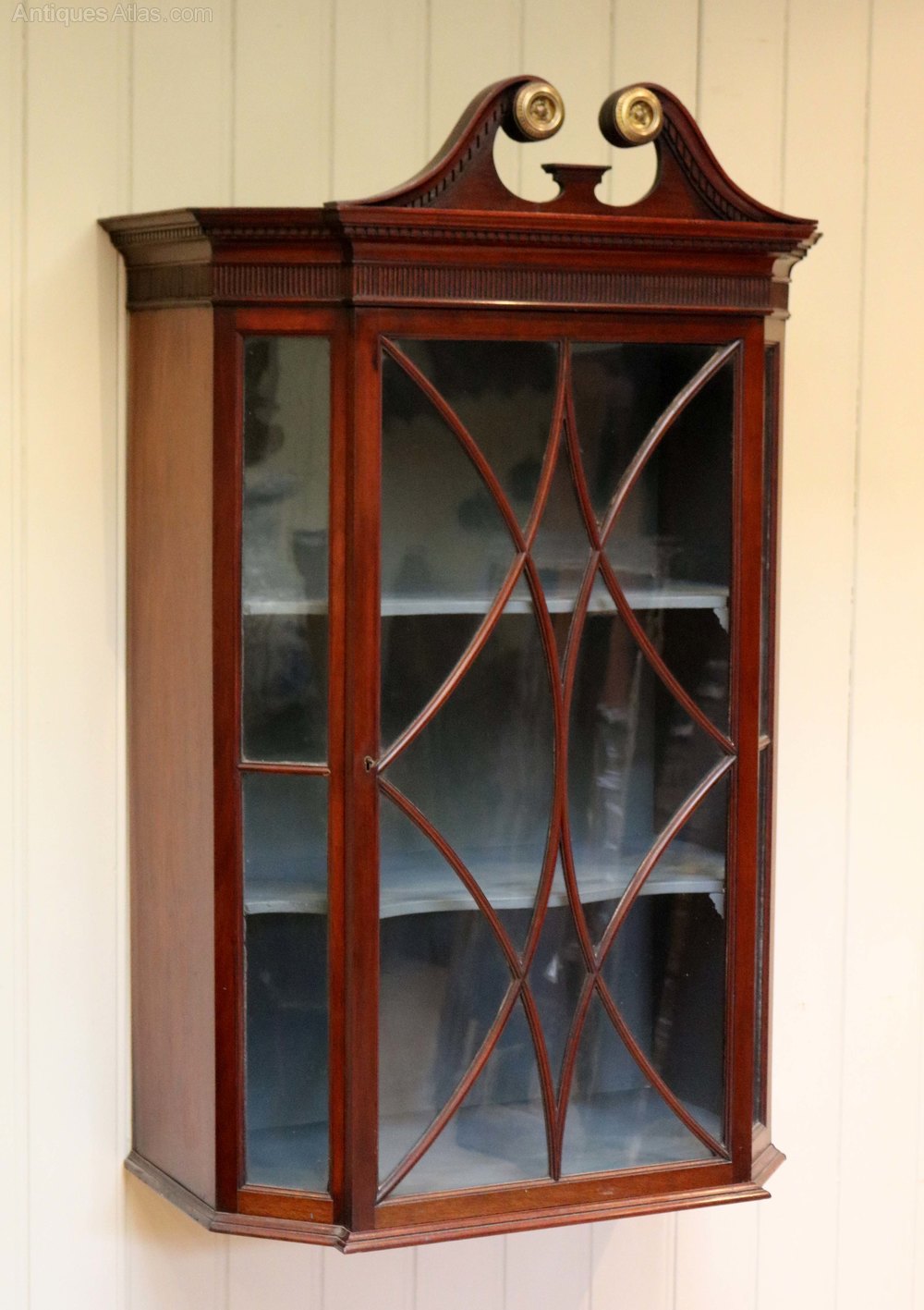 Mahogany Wall Cabinet - Antiques Atlas