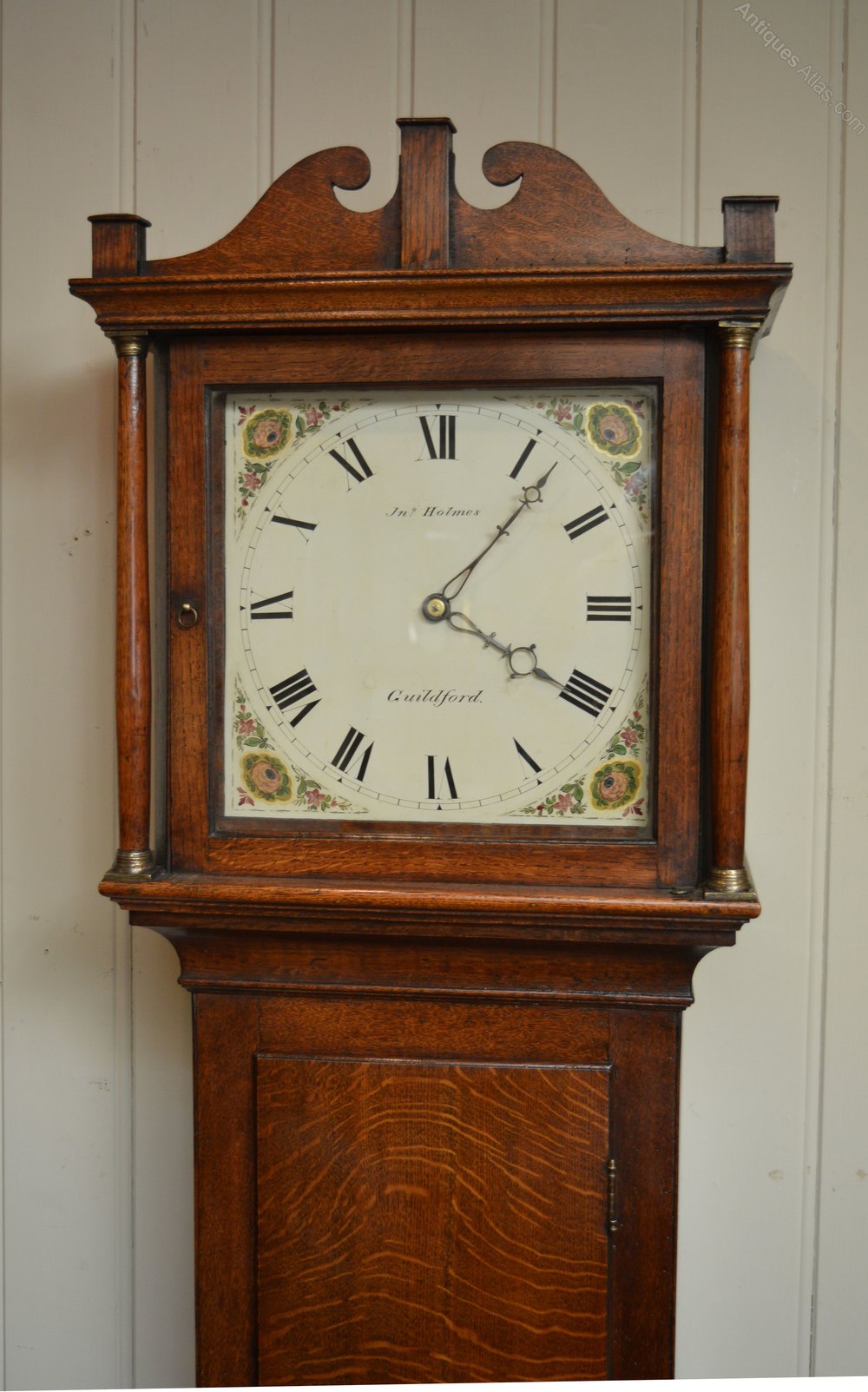 Antiques Atlas - Oak Cottage Longcase Clock (England, 1829 To 1839)