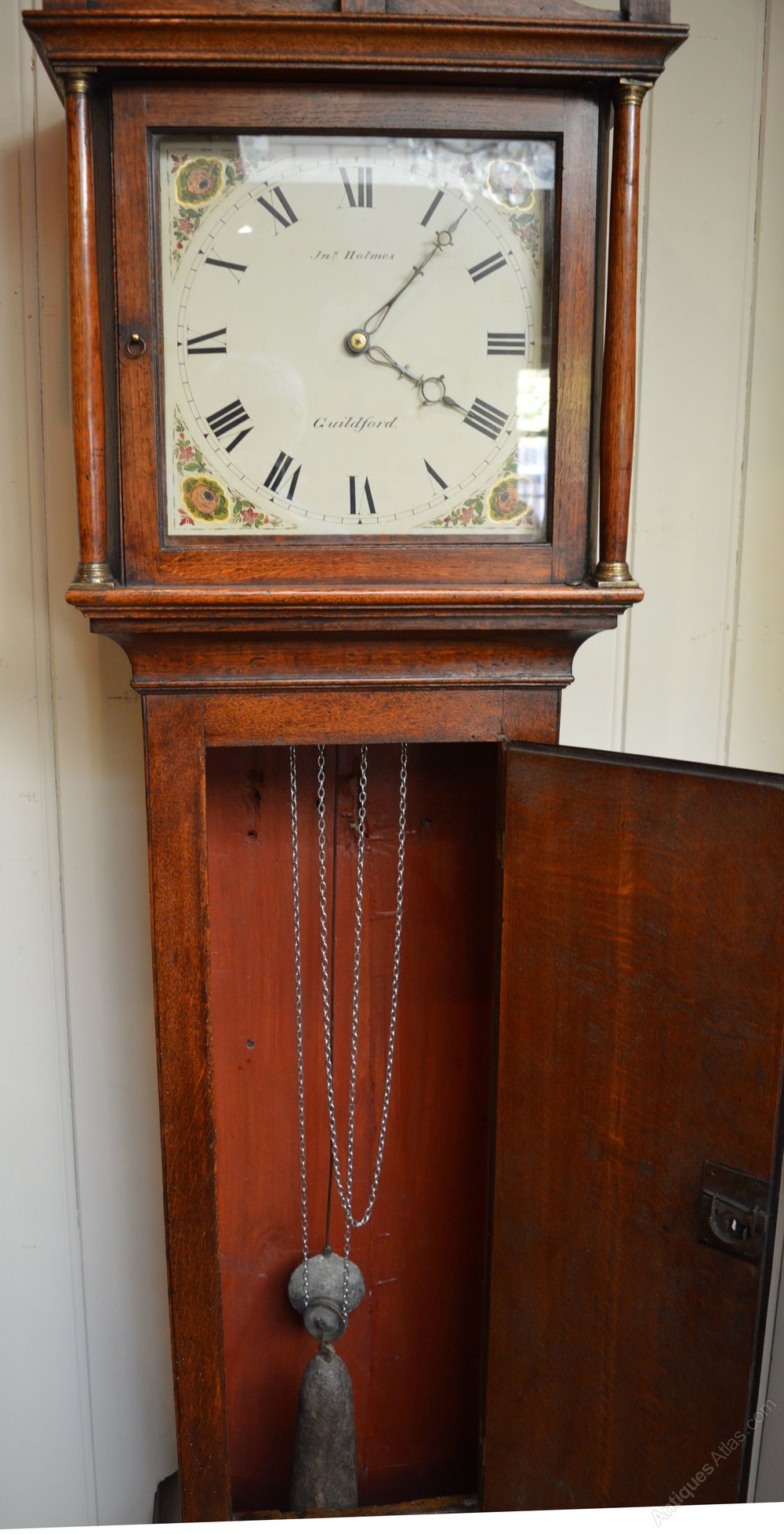 Antiques Atlas - Oak Cottage Longcase Clock (England, 1829 To 1839)