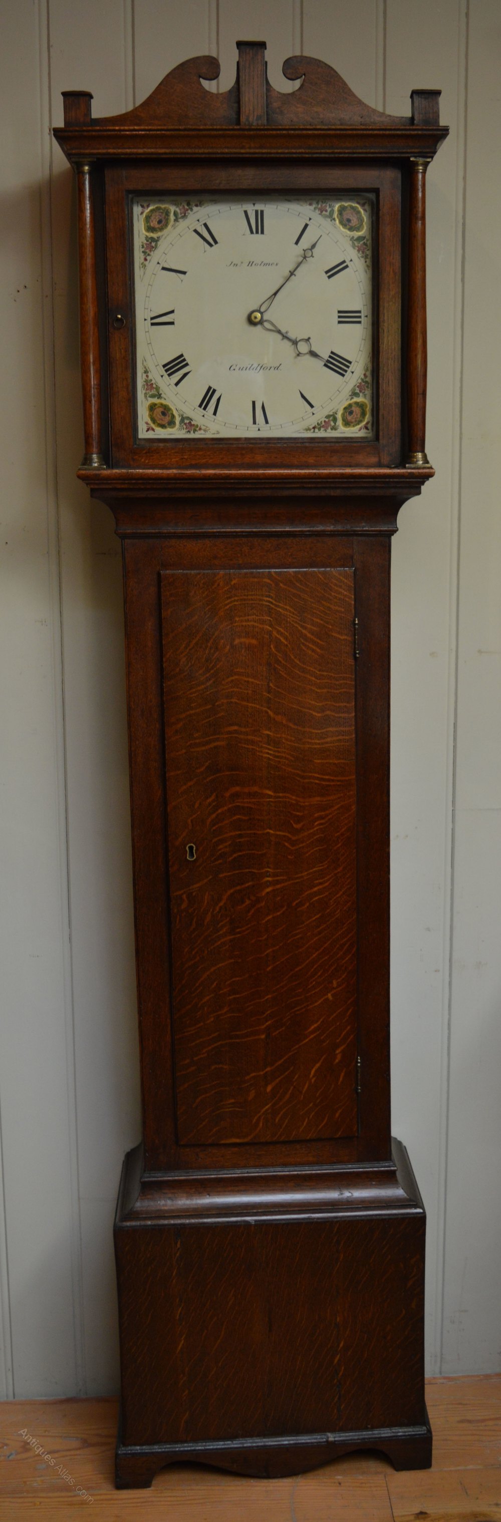 Antiques Atlas - Oak Cottage Longcase Clock (England, 1829 To 1839)