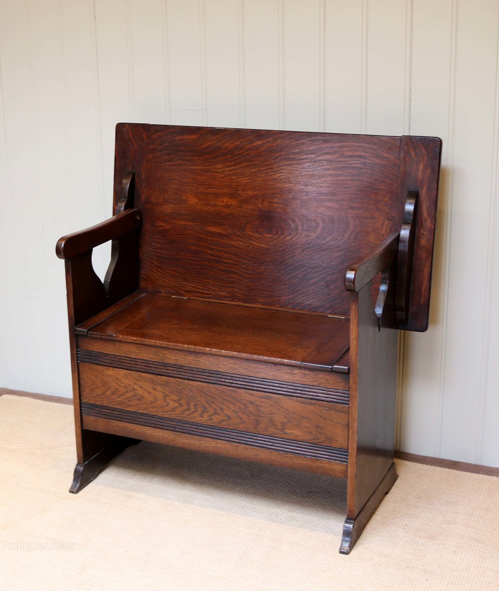 Oak Monks Bench as294a3040 - Antiques Atlas