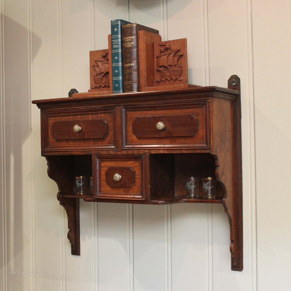 Oak Wall Cabinet - Antiques Atlas