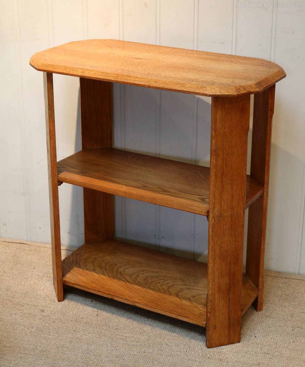 Solid Golden Oak Three Tier Table as294a4149 - Antiques Atlas