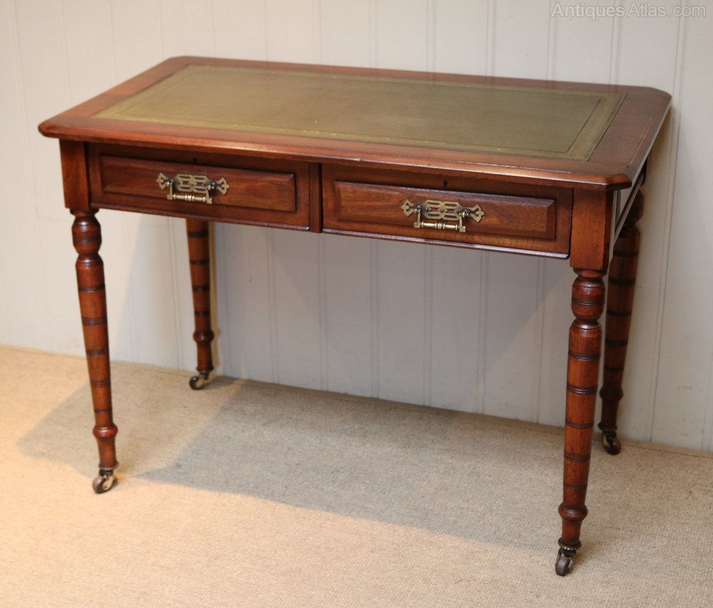 Victorian Walnut Writing Desk - Antiques Atlas