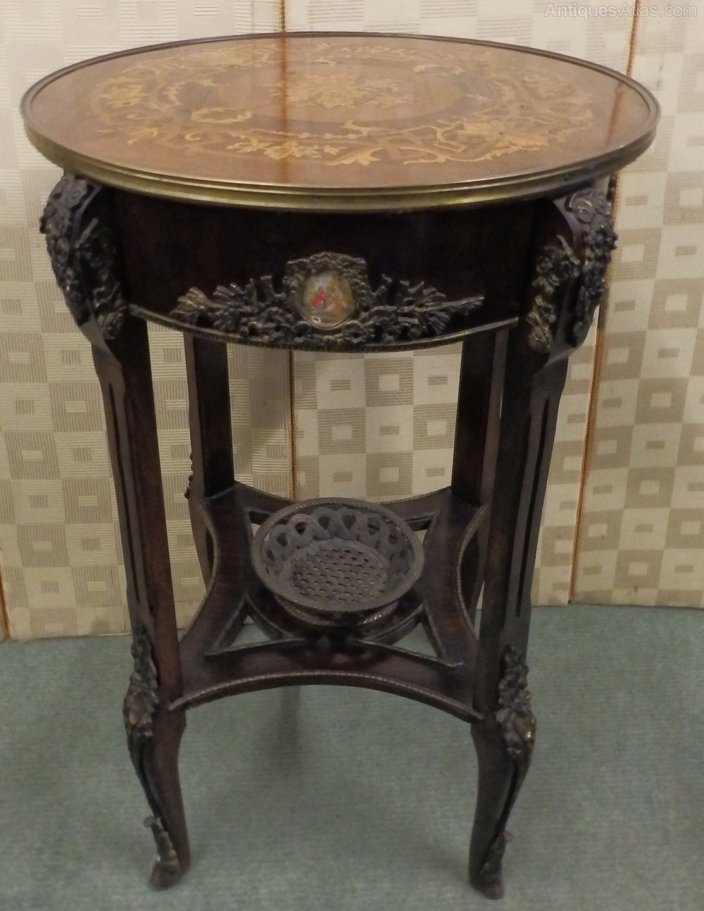 Antiques Atlas - French Inlaid Center Table