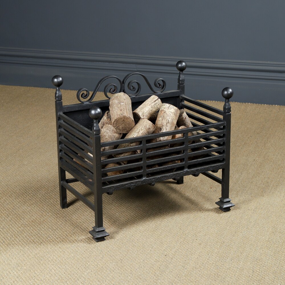 Antiques Atlas - Large Victorian Cast Iron Fire Grate (c.1850 ...