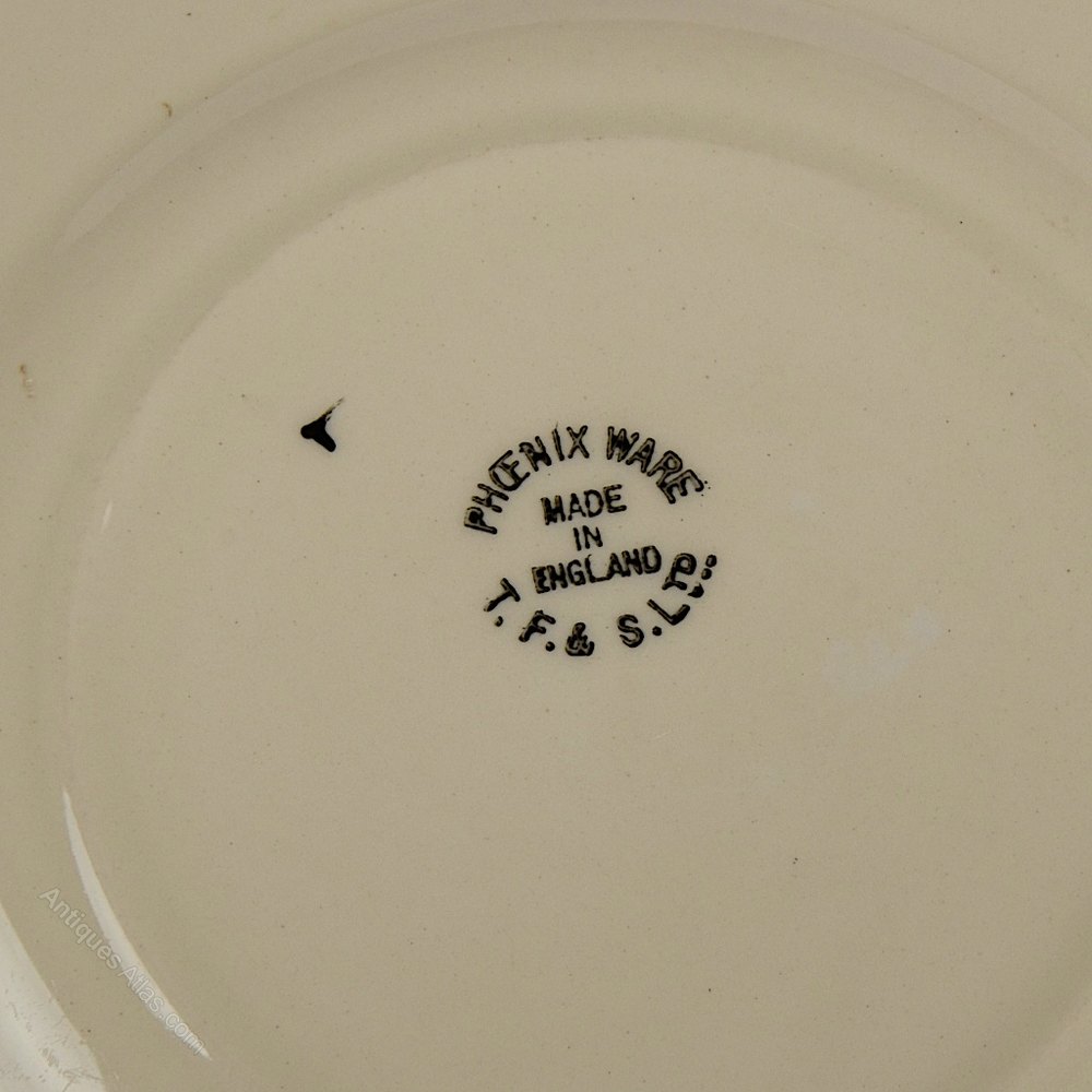 Antiques Atlas - Vintage Art Deco Phoenix Ware Cup, Saucer And Plate ...