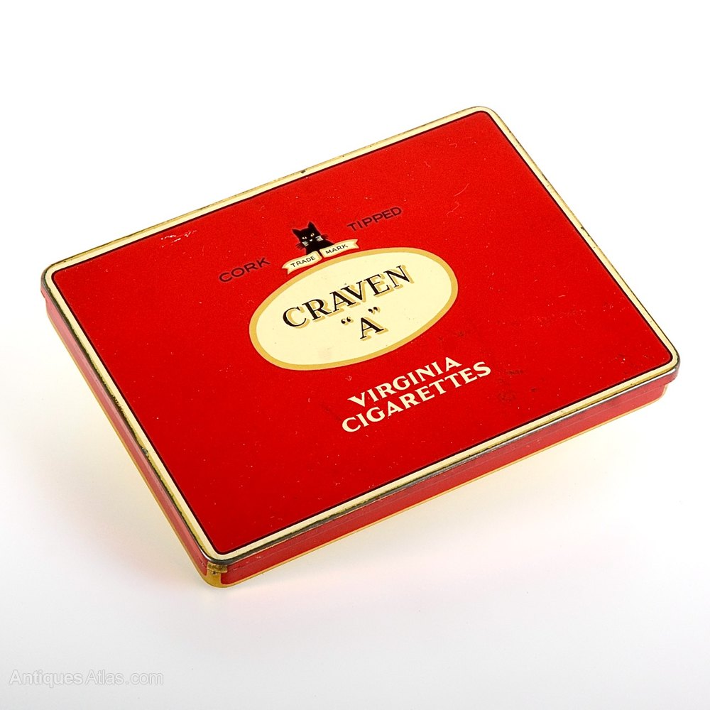 Antiques Atlas - Vintage Craven A Cigarette Tin as645a1333 / YAM1388/8402
