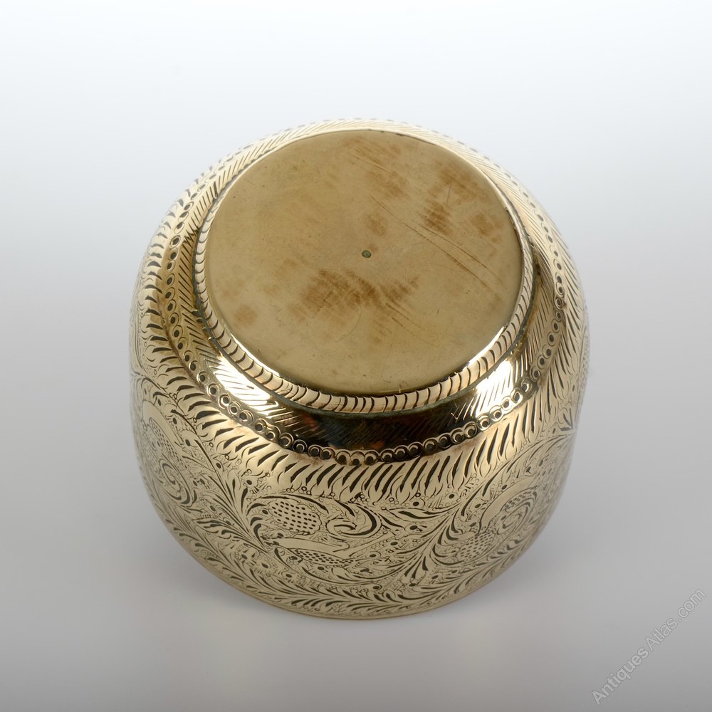 Antiques Atlas - Vintage Indian Repousse Brass Bowl