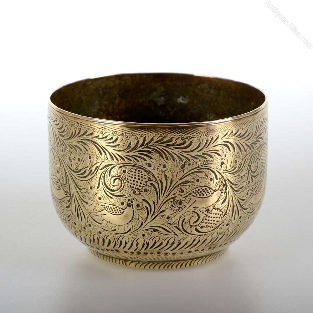 Antiques Atlas - Vintage Indian Repousse Brass Bowl
