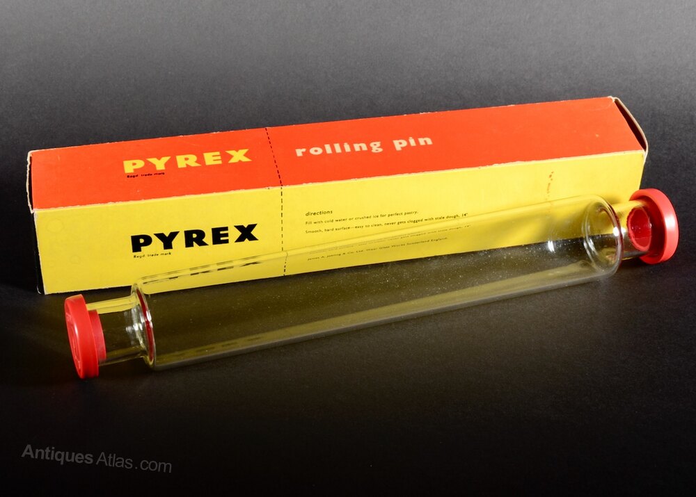 Antiques Atlas - Vintage Pyrex Glass Rolling Pin as645a1432 / YAK1634/9467