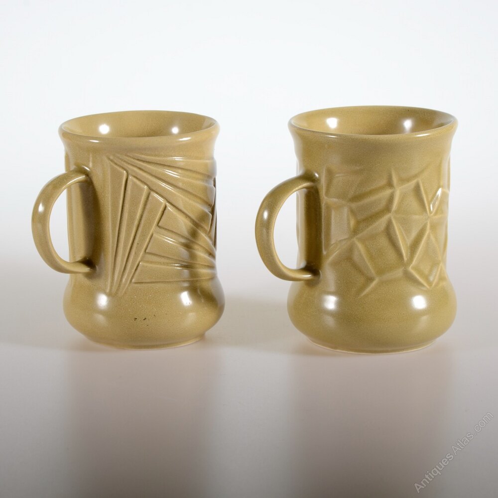 Antiques Atlas - Vintage Sylvan Pair Of Ceramic Mugs as645a1466 ...